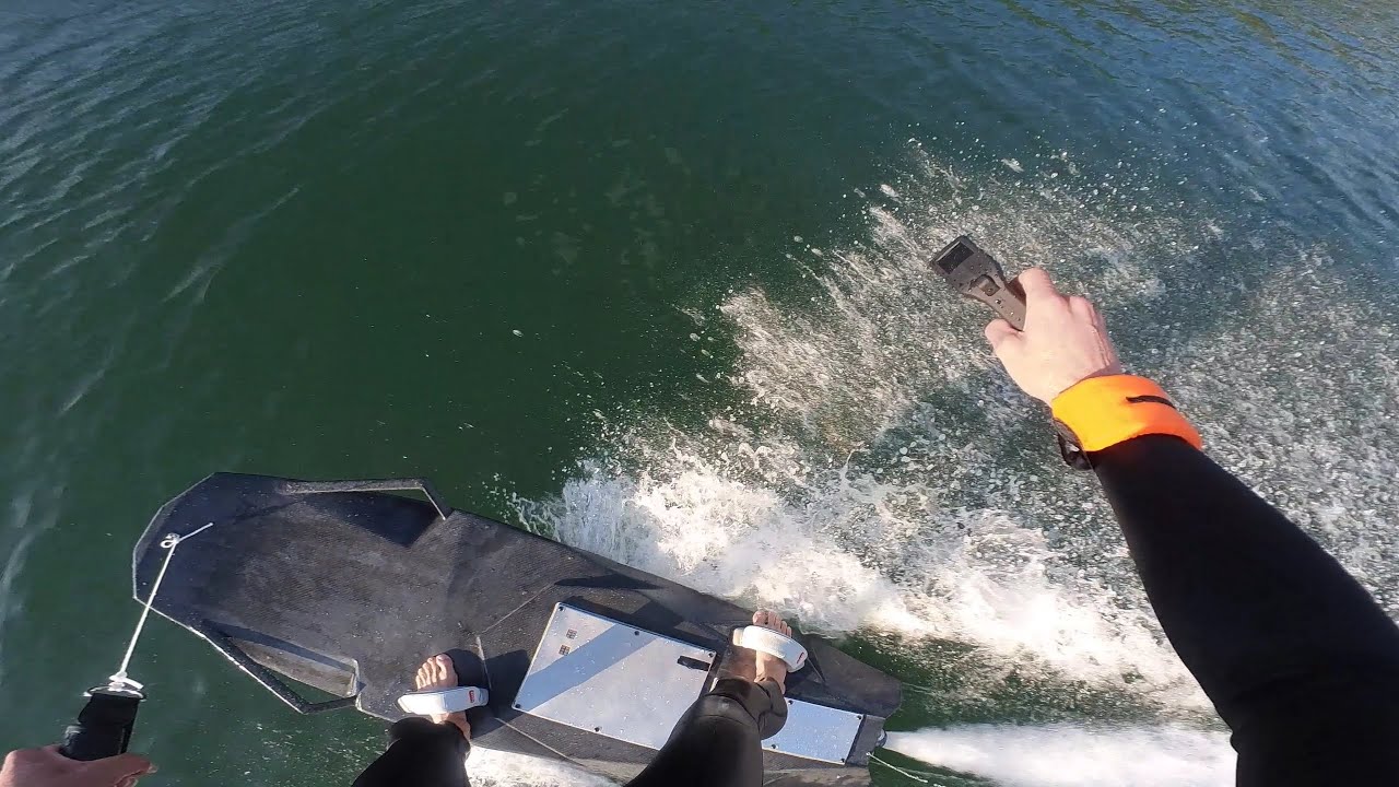I Installed foot straps on my DIY homemade electric Jet-Surfboard ...