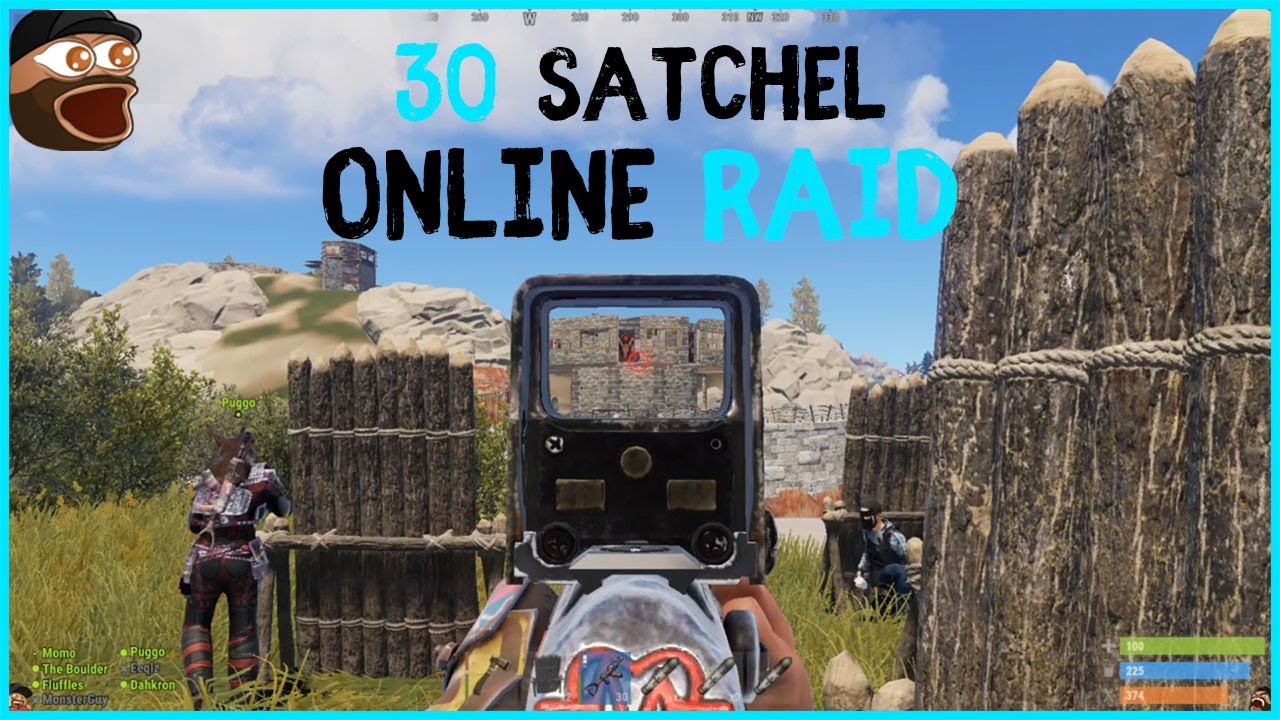 Rust - ONLINE SATCHEL RAID with 30+ SATCHELS - YouTube