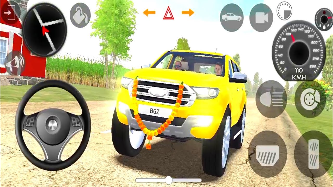 Dollar Song Modified Yellow New Car Driving Gameplay | Indian Car Game ...