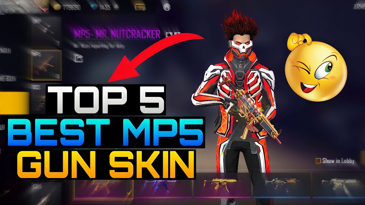 TOP 5 BEST MP5 SKIN IN FREE FIRE || TOP 5 BEST MP5 SKIN || FREE FIRE ...