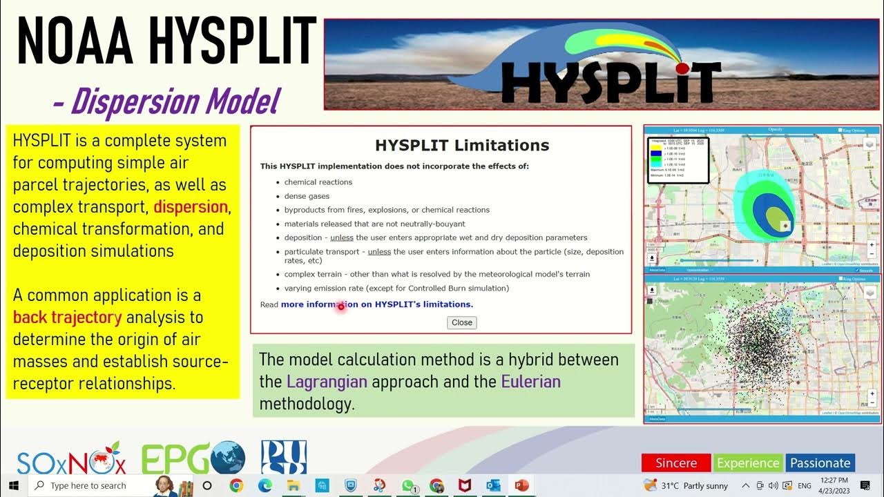 NOAA HYSPLIT - Dispersion Model Training Workshop - YouTube