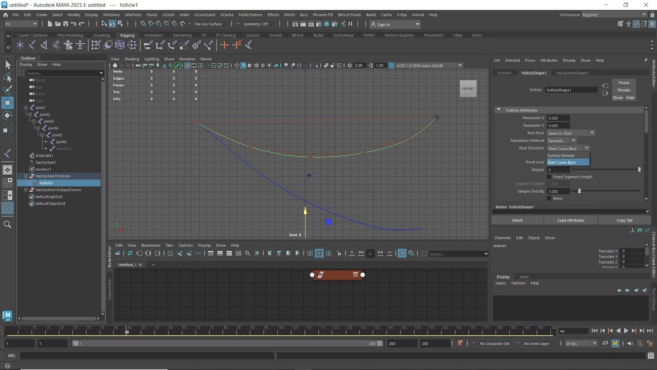 Maya Spline Handle - YouTube