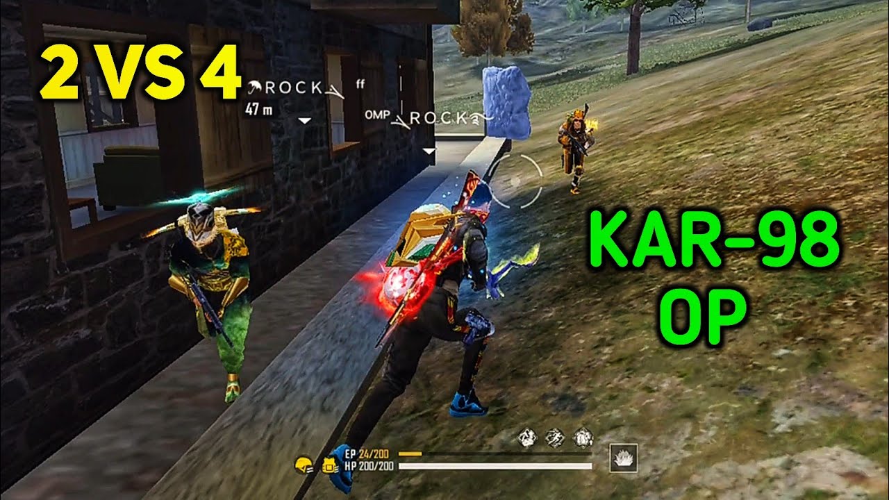 OMP ROCK AND ROCK FF DUO VS SQUAD KAR-98 AND M1014 OVERPOWER GAMEPLAY ...