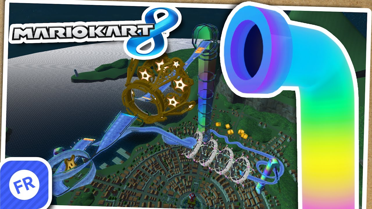 GCN Rainbow Road in Mario Kart 8! (Custom Track) - YouTube