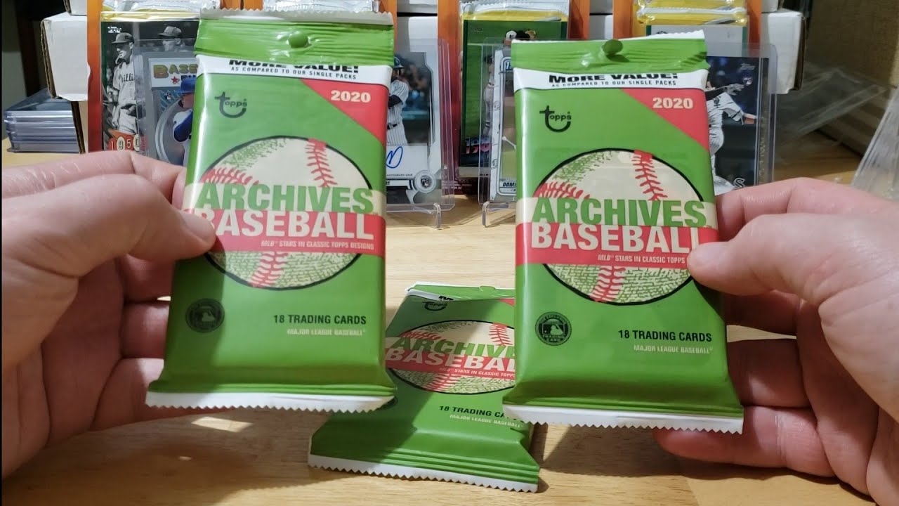 New Product! 2020 Topps Archives- 3 Fat Packs- AUTO! - YouTube