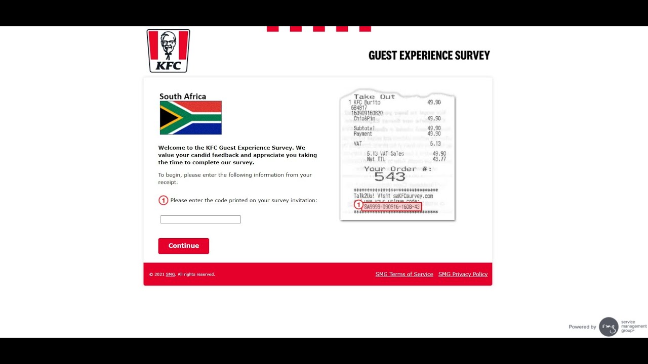 KFC South Africa Guest Experience Survey - YouTube