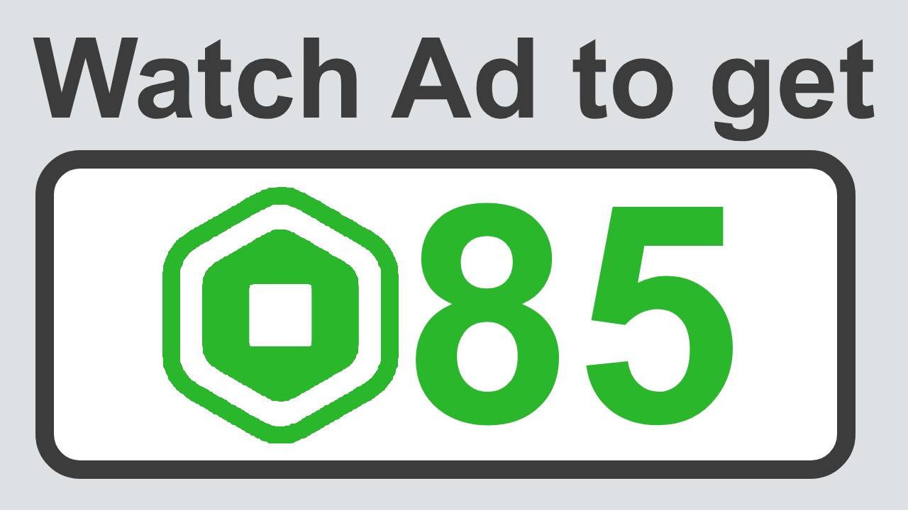 How To Get FREE ROBUX Items By Watching ADS - YouTube