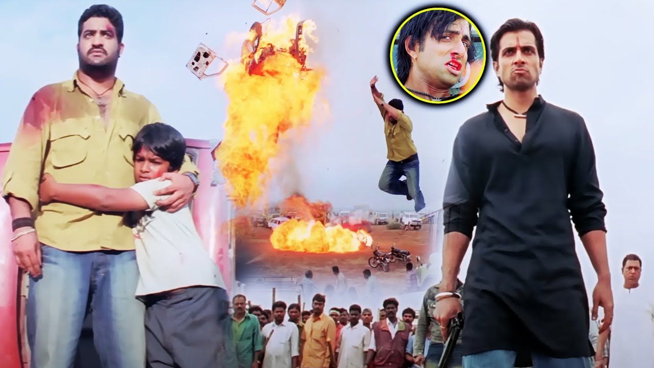 Sonu Sood And Jr ntr Super Hit Powerful Acction Scene || Ashok Movie ...