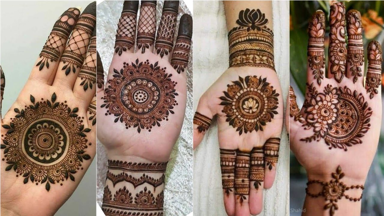 Easy Gol Tikki Mehndi design | Mehndi ki Design | Simple Mehendi Design ...