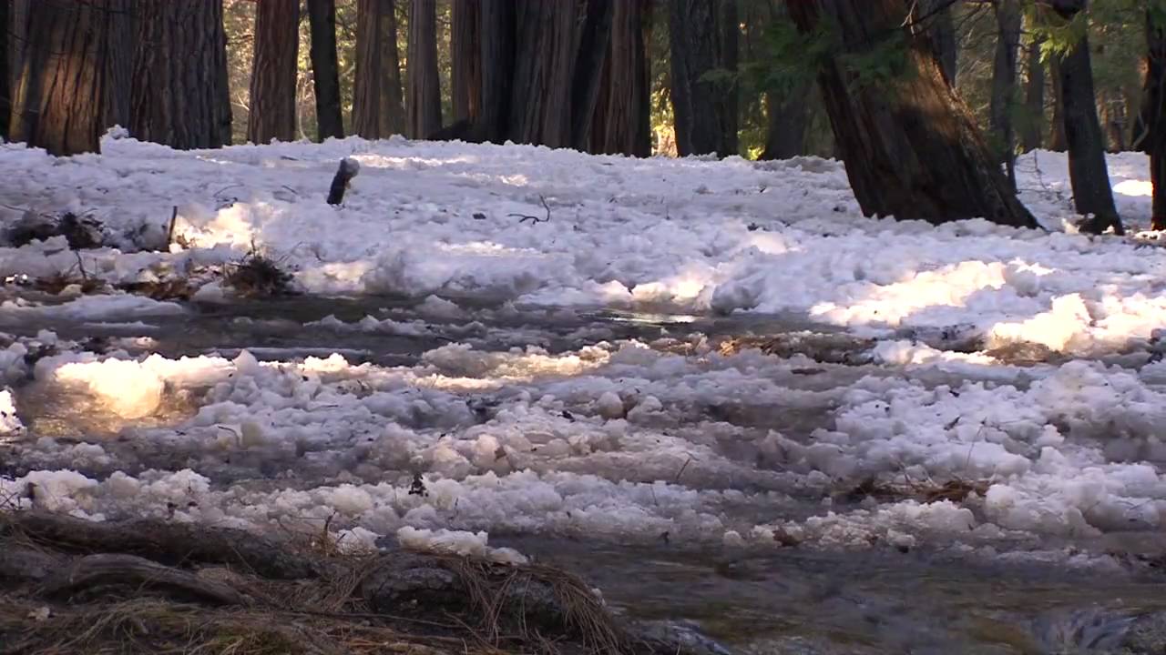Frazil Ice on Yosemite Creek - YouTube