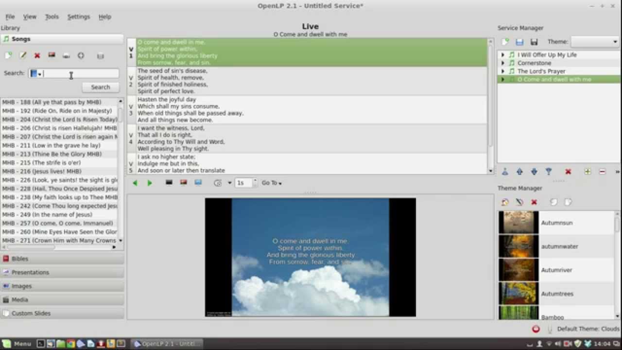 2. Preparing a set in OpenLP - YouTube