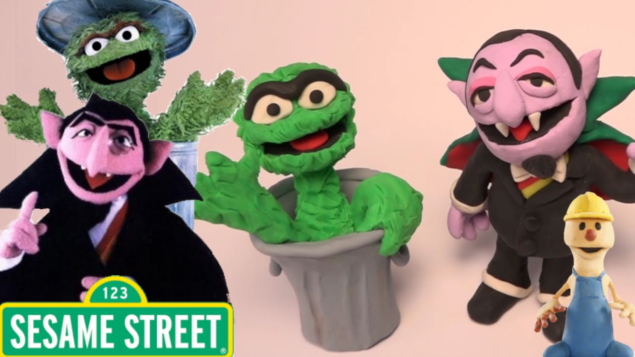 Oscar and Count - Sesame Street | PLAY DOH | PLAY with CLAY - YouTube