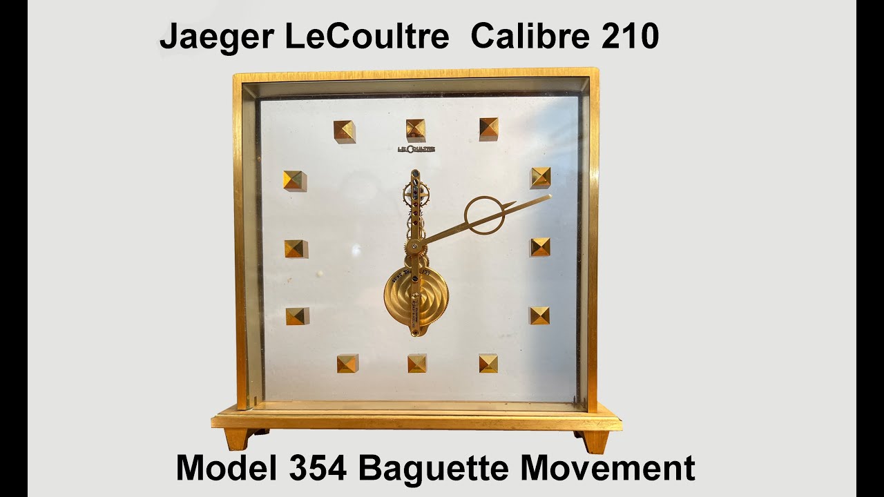 Jaeger LeCoultre Skeleton Clock inspect for Teddy from Florida # 109 ...