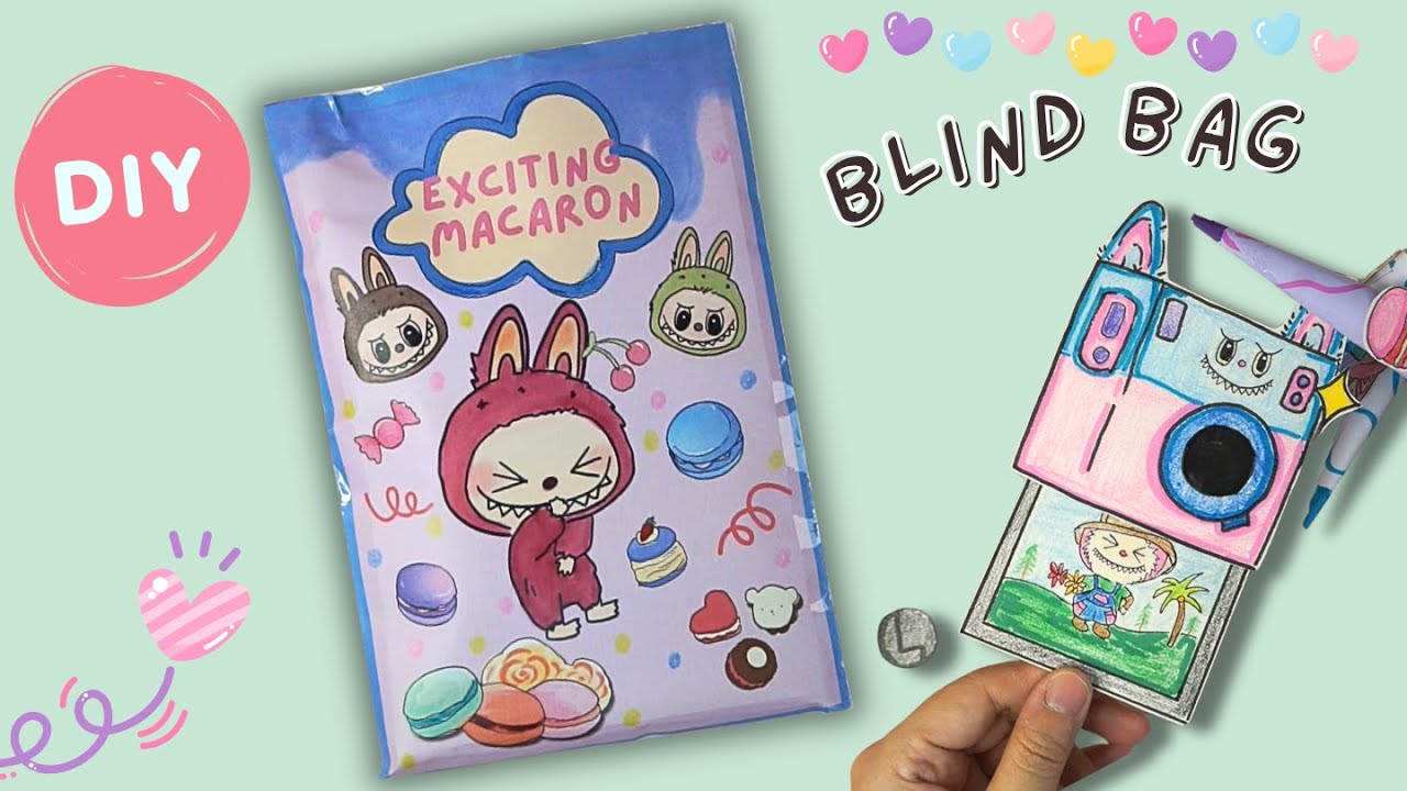 [ ️paper diy ️] Kawaii Labubu Paper Blind Bag Unboxing! | asmr - YouTube