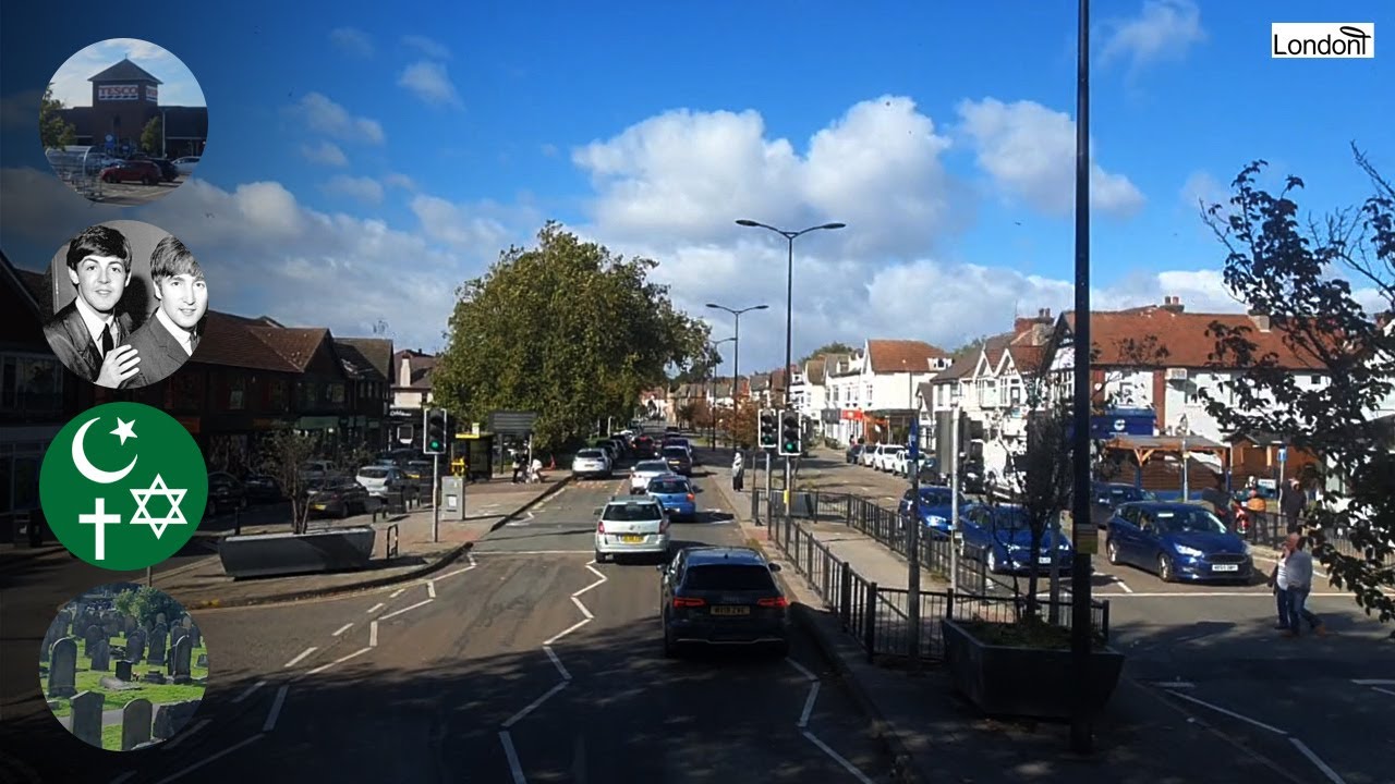 Road tour... Allerton area to Wavertree area in Liverpool, England ...