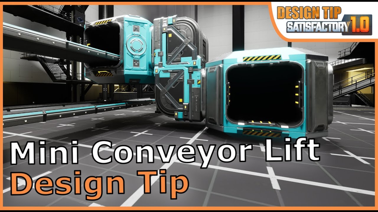 Mini Conveyor Lifts in Satisfactory 1.0 - YouTube