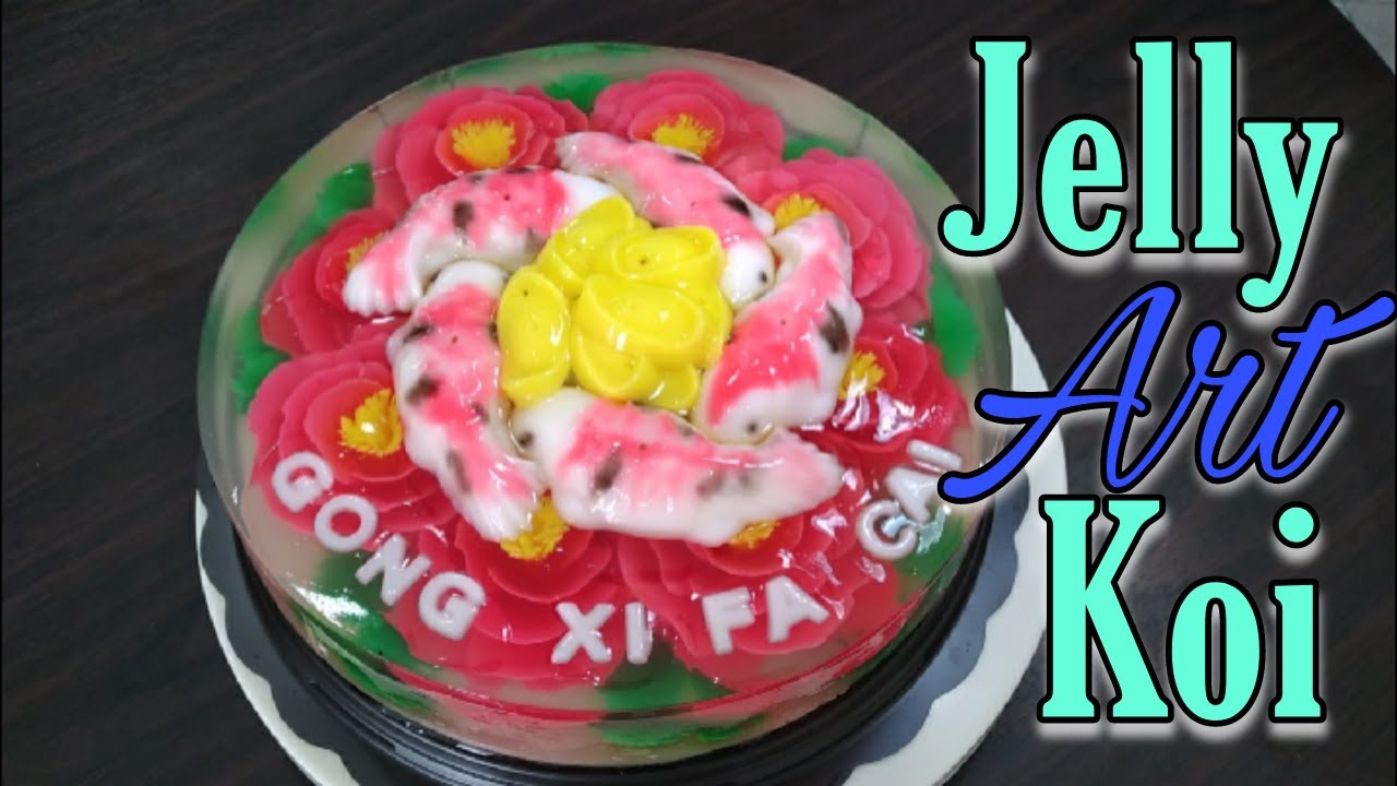 Tutorial Membuat Jelly Art Puding Koi | Puding Suntik Koi - YouTube