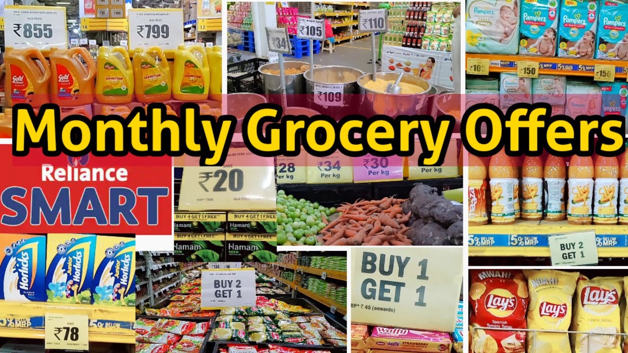 Reliance Smart Monthly Grocery Offers | 50% Discount on Grocery | Fresh ...