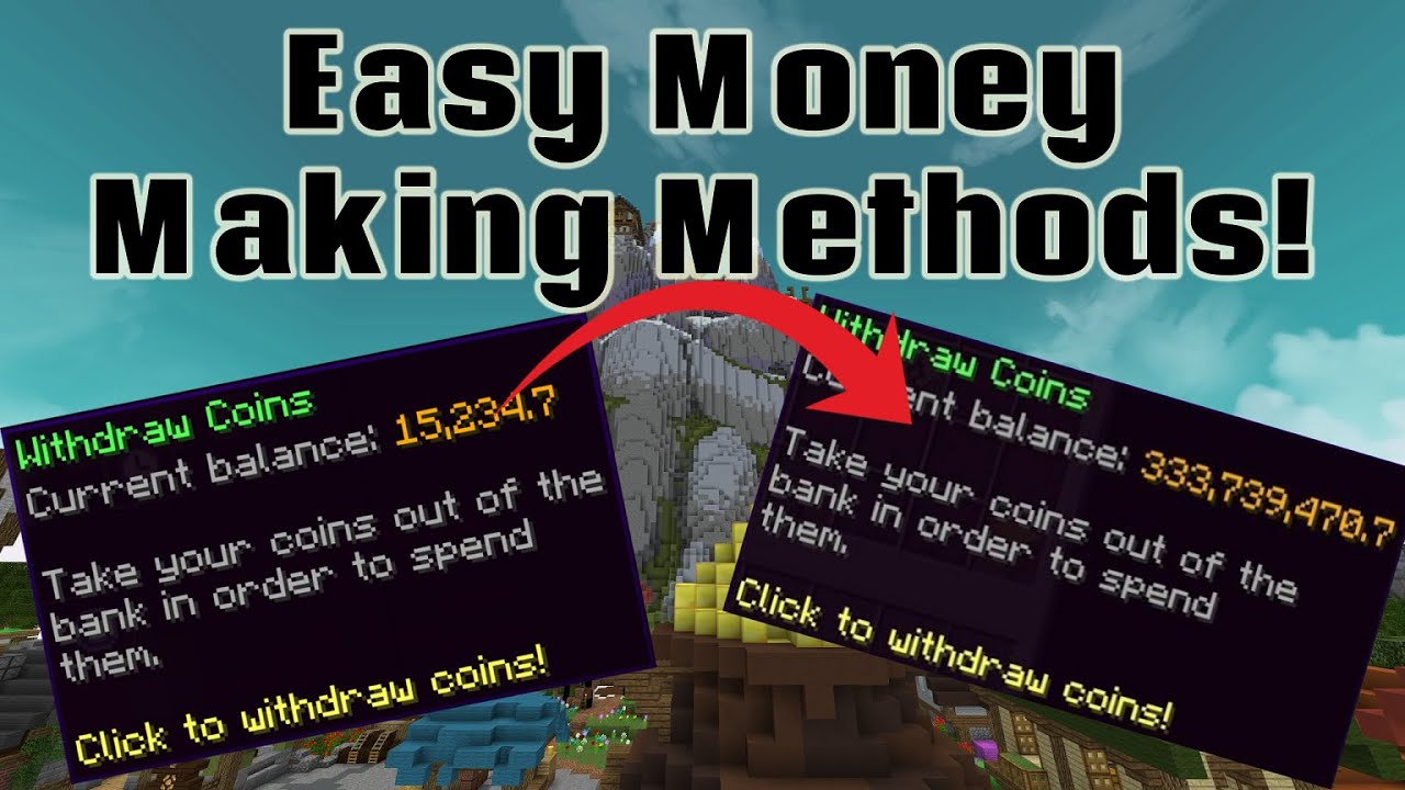 Easy Hypixel Skyblock Money Making Methods For Early-Mid Game, MILLIONS ...
