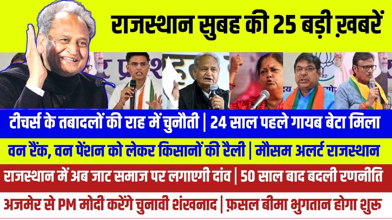 Today 31 मई 2023 Rajasthan Breaking News | राजस्थान के मुख्य समाचार ...