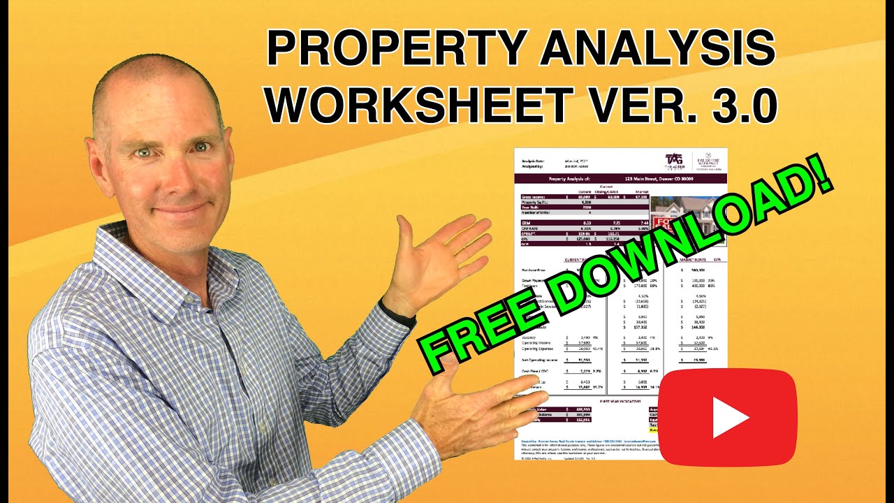 Property Analysis Worksheet Ver 3.0! - YouTube