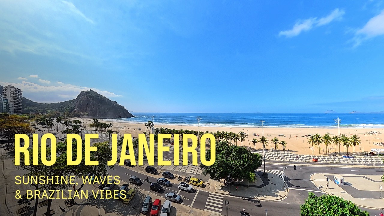 RIO DE JANEIRO - Walk with me in 4K with sunshine, waves & Brazilian ...