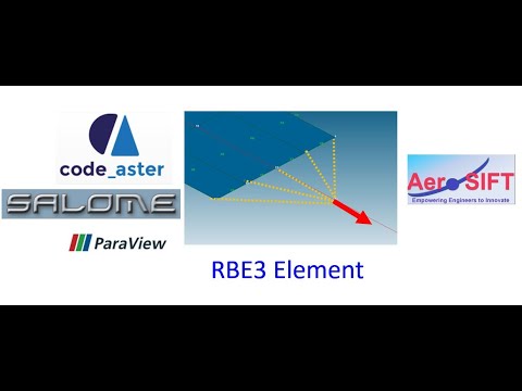 RBE3 element in Code Aster Salome Meca 2019 - YouTube