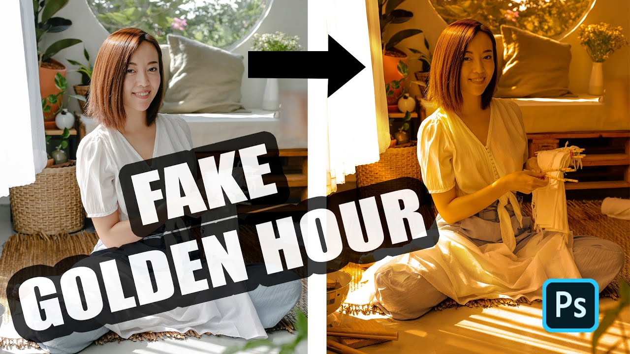 How to Fake Golden Hour | Photoshop Tutorial |Tips & Tricks - YouTube