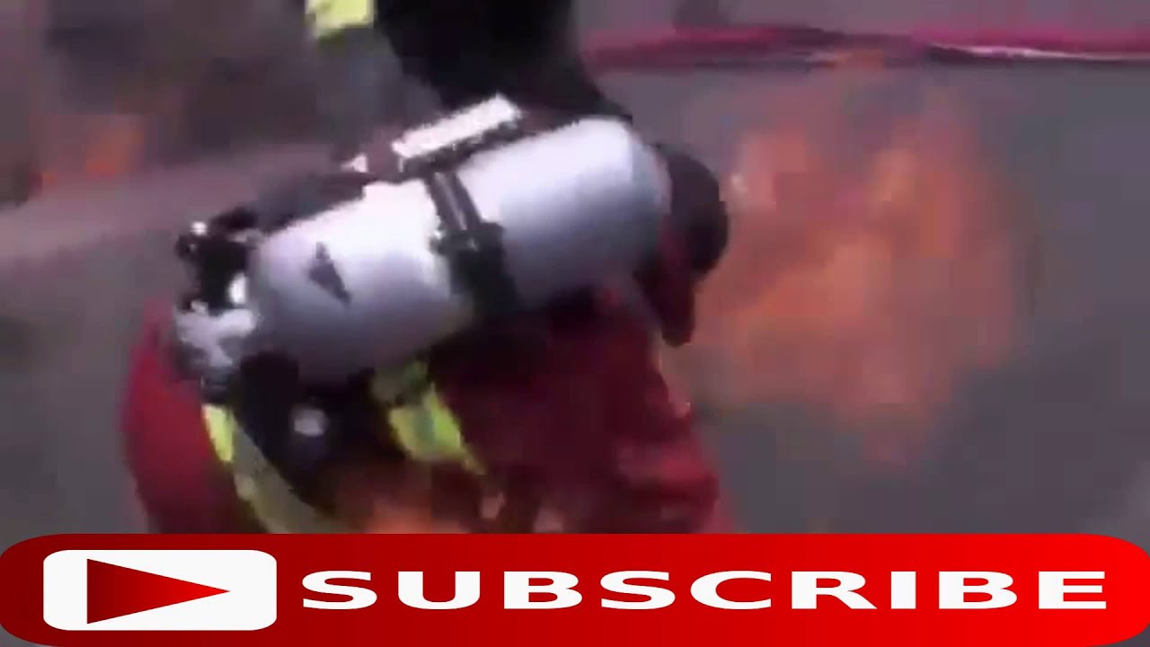 Crazy Fireman Catches On Fire! - YouTube
