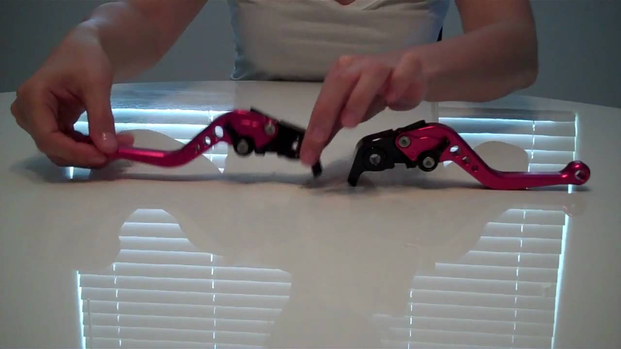 CNC machined brake and clutch motorcycle levers - YouTube