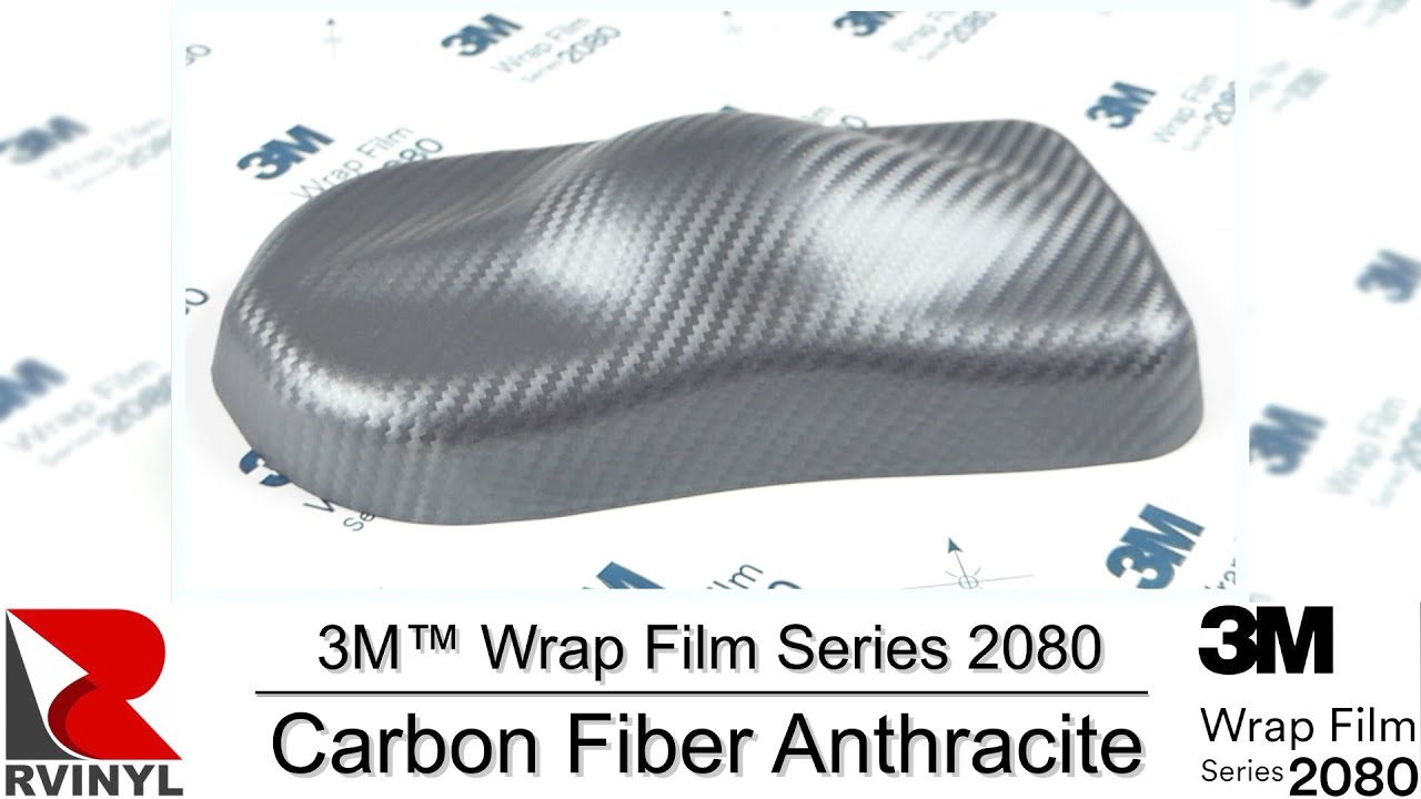 3M™ Wrap Film Series 2080 - Carbon Fiber Anthracite CFS201 - YouTube