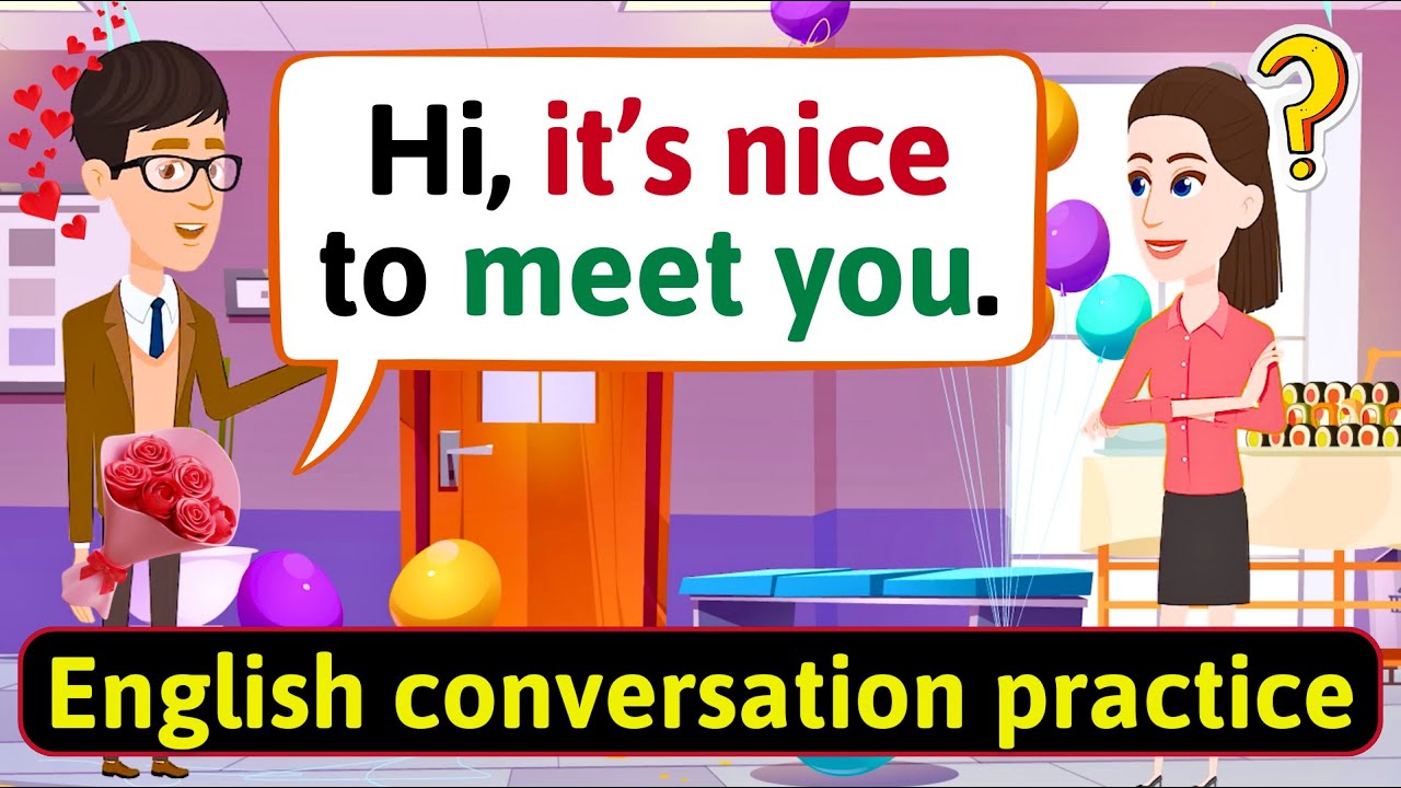 English Speaking Practice for Daily Use (Meeting people) Improve ...