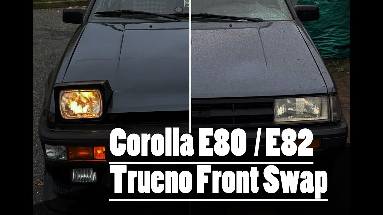 Toyota Corolla Liftback E8 / AE82 Sprinter Trueno Front Swap | FIRST 5 ...