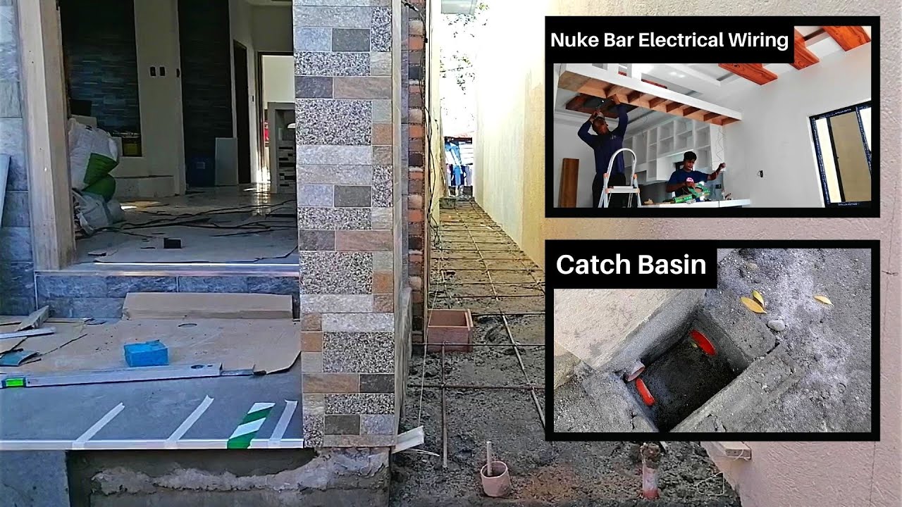 Downspout Drainage and Catch Basin DONE! Bago mag Flooring - YouTube