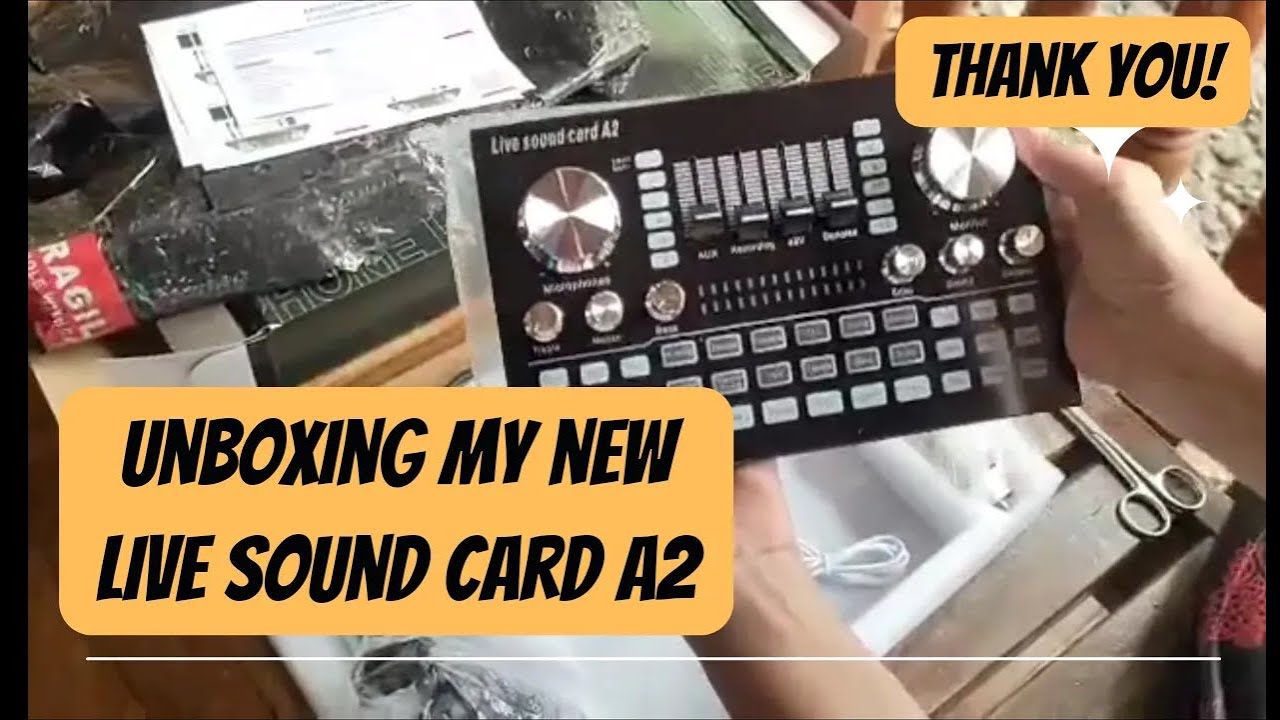 Unboxing A2 Sound Card #Gift - YouTube