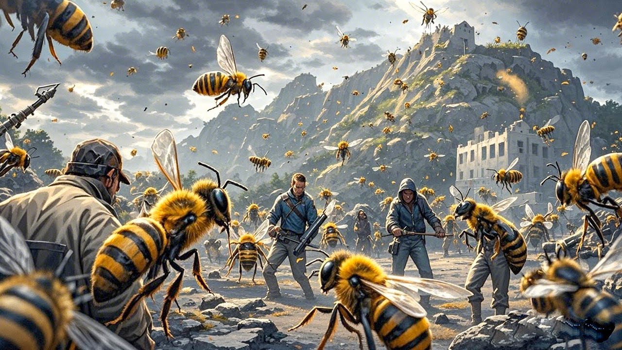 人類闖入遠古荒島，遭遇變異群蜂襲擊！【殺人蜂入侵 Killer Bee Invasion】丨驚悚 冒險 災難 #奇妙影视馆 - YouTube