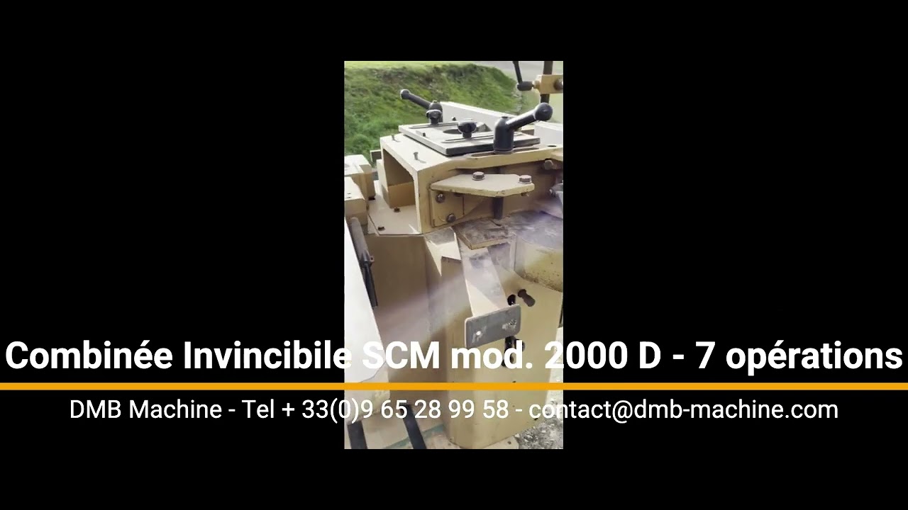 Combinée INVINCIBILE SCM - mod. 2000 D - 7 opérations - YouTube