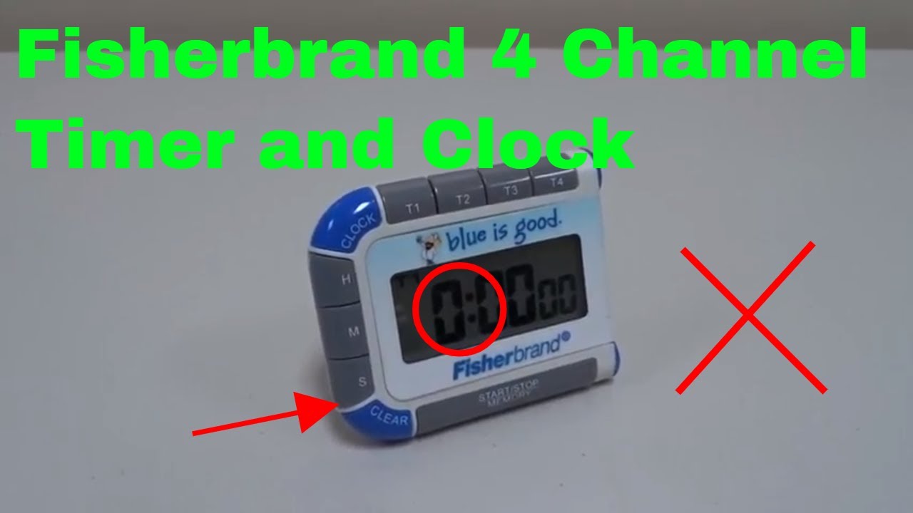 How To Use Fisherbrand 4 Channel Timer and Clock Review - YouTube
