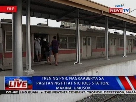 NTVL: Tren ng PNR, nagkaaberya sa pagitan ng FTI at Nichols Station ...
