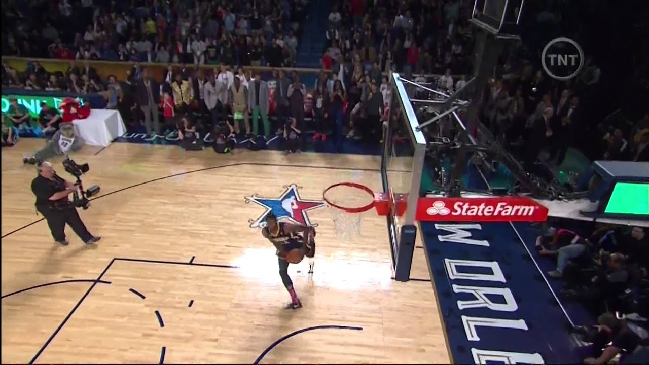 Paul George Reverse 360 Through the Legs Dunk (2014 NBA Dunk Contest ...
