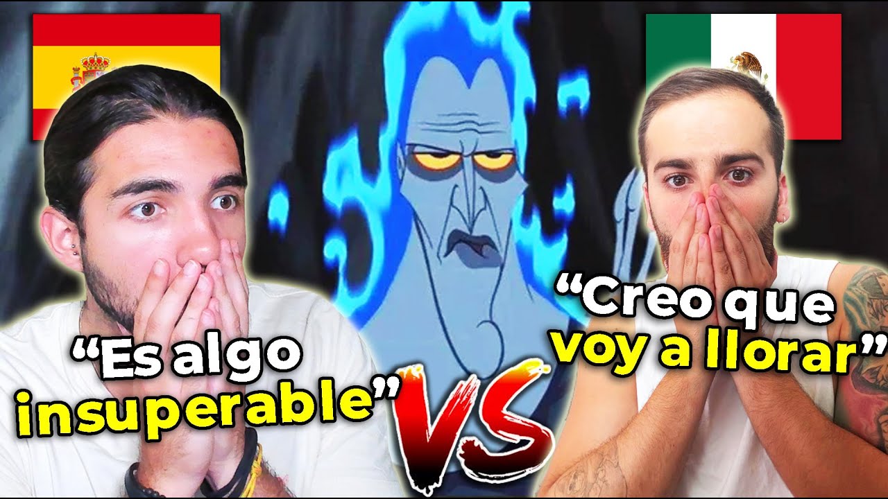 🇪🇸 2 ESPAÑOLES REACCIONAN AL DOBLAJE LATINO VS ESPAÑOL 🇲🇽 DE HADES EN ...