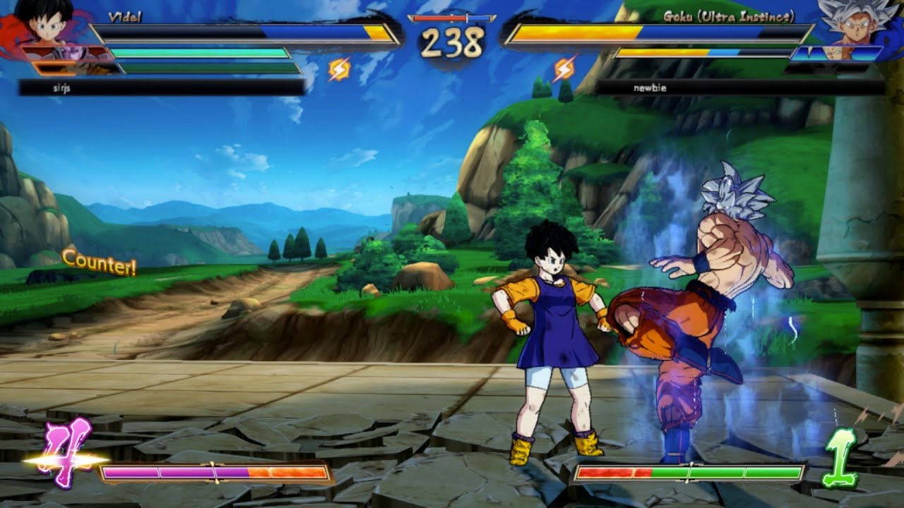 Videl Teaching UI player Not to Mash (DBFZ) - YouTube