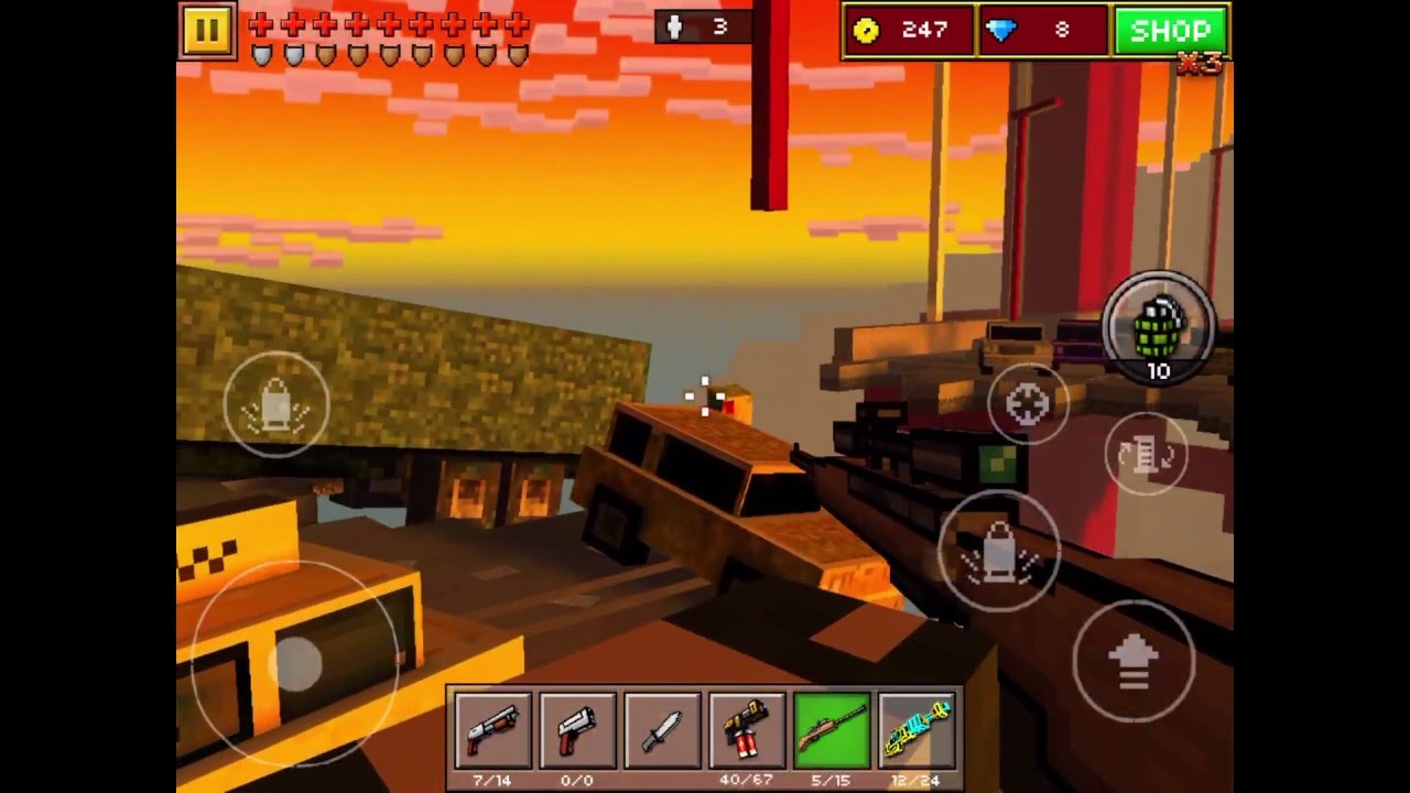 Pixel Gun 3D | Bridge Damageless | All difficulties - YouTube
