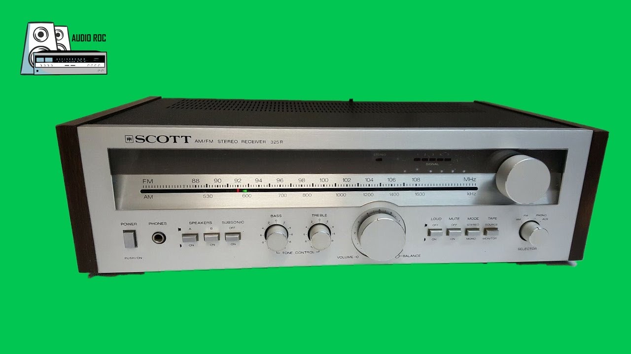 Receiver HH Scott 325R - YouTube