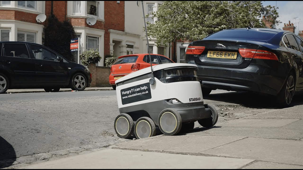 Starship Robots and other pavement users - YouTube