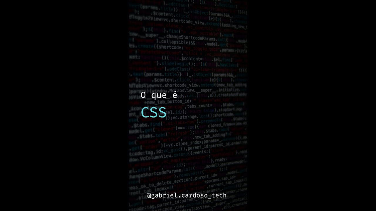 O que é CSS - YouTube