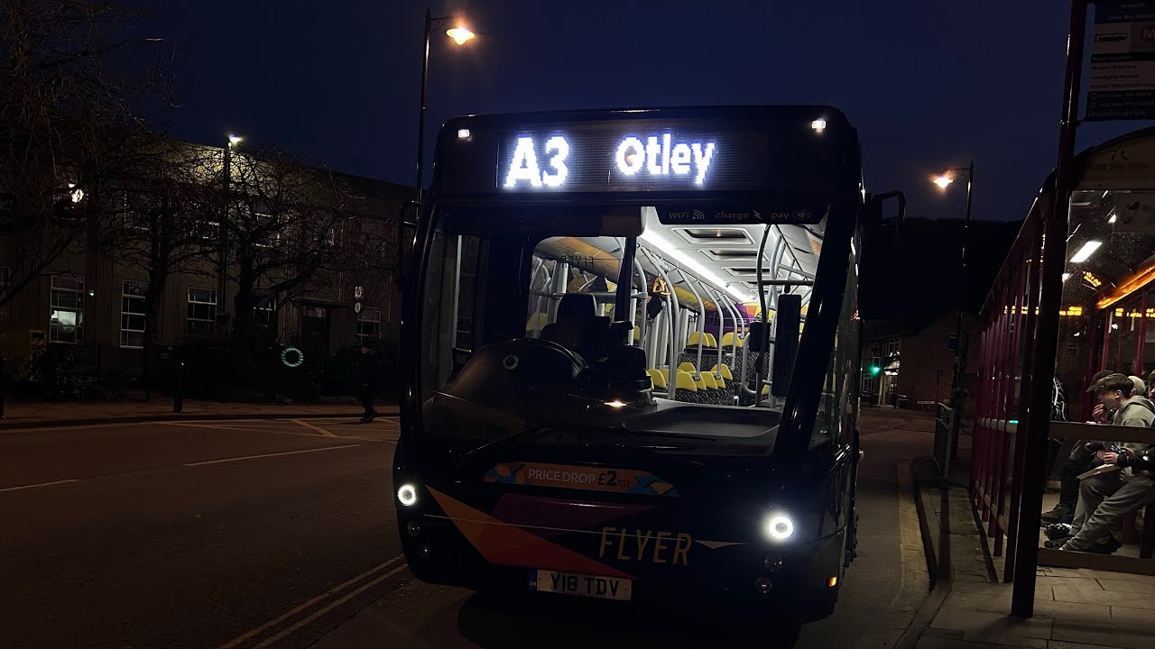 *Beast* Transdev York (Flyer) 278 Y18 TDV on the A3 to Bradford - YouTube