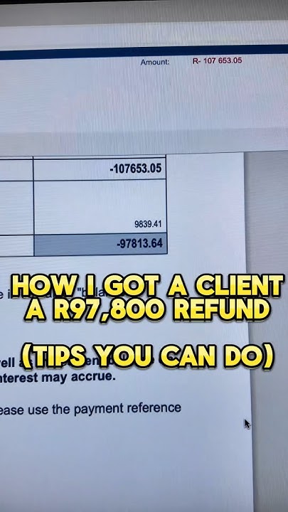 R100,000 REFUND TIPS FOR YOU TO IMPLEMENT #taxtips - YouTube