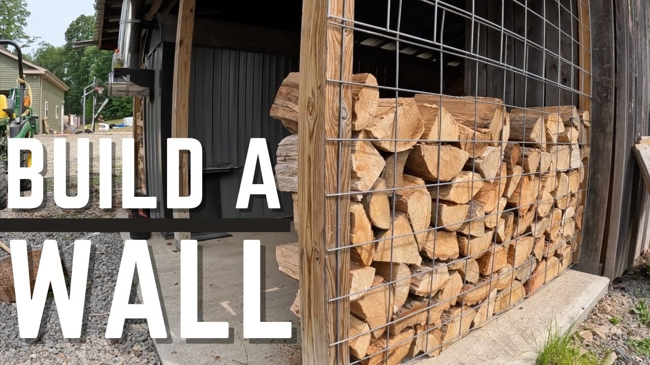 USA - A Wall of Firewood that Will Blow Your Mind - Hog Wire - YouTube