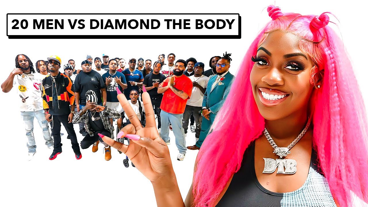 20 MEN VS 1 REALITY STAR: DIAMOND THE BODY - YouTube